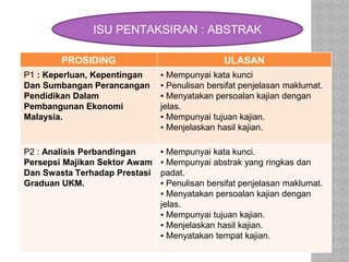 Contoh analisis prosiding | PPT