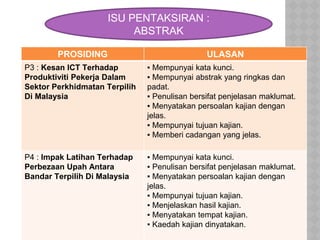 Contoh analisis prosiding | PPT