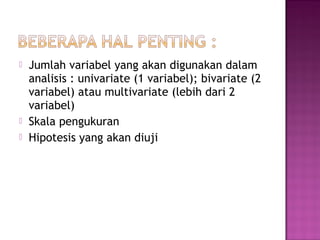 Contoh analisis statistik | PPT