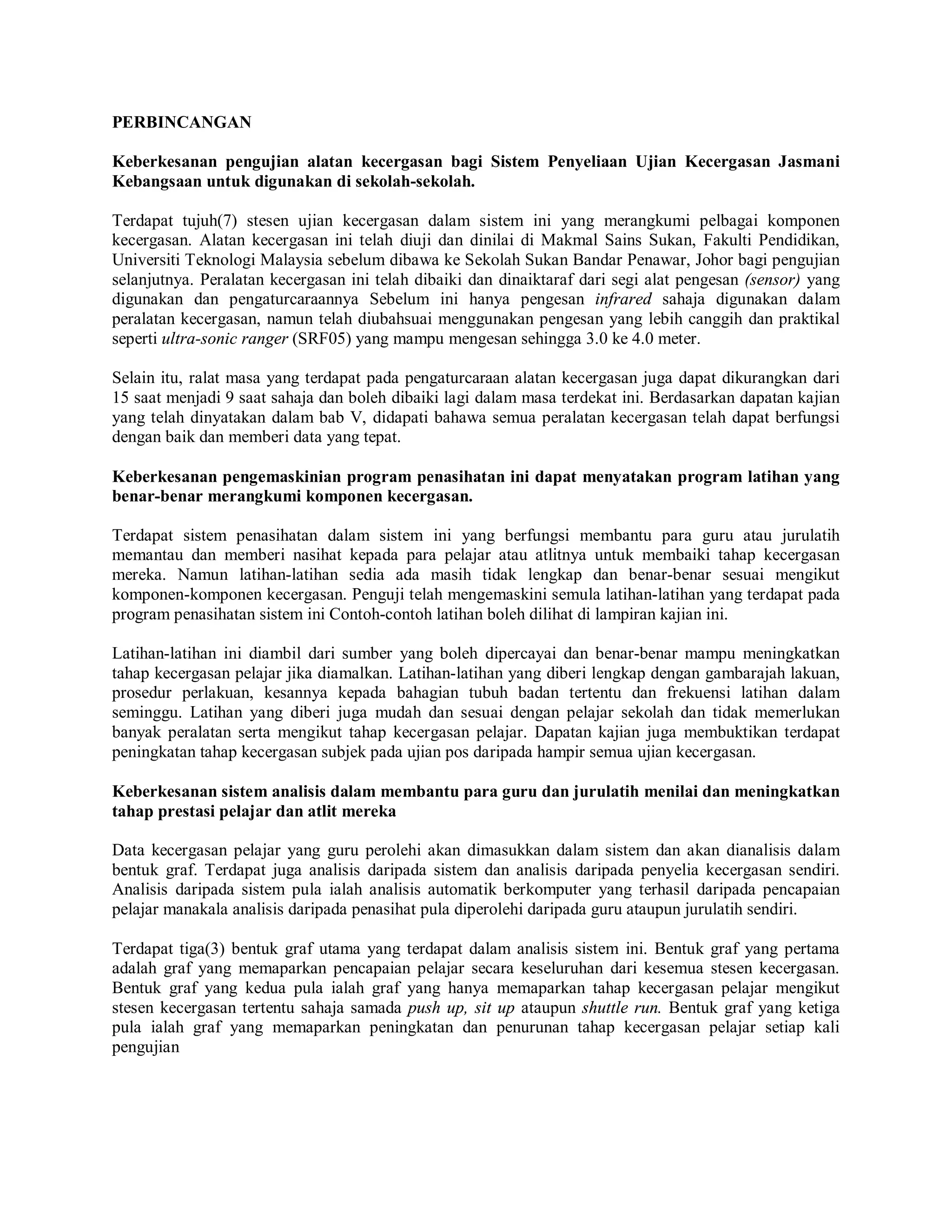 Contoh asigment ujian kecergasan | PDF