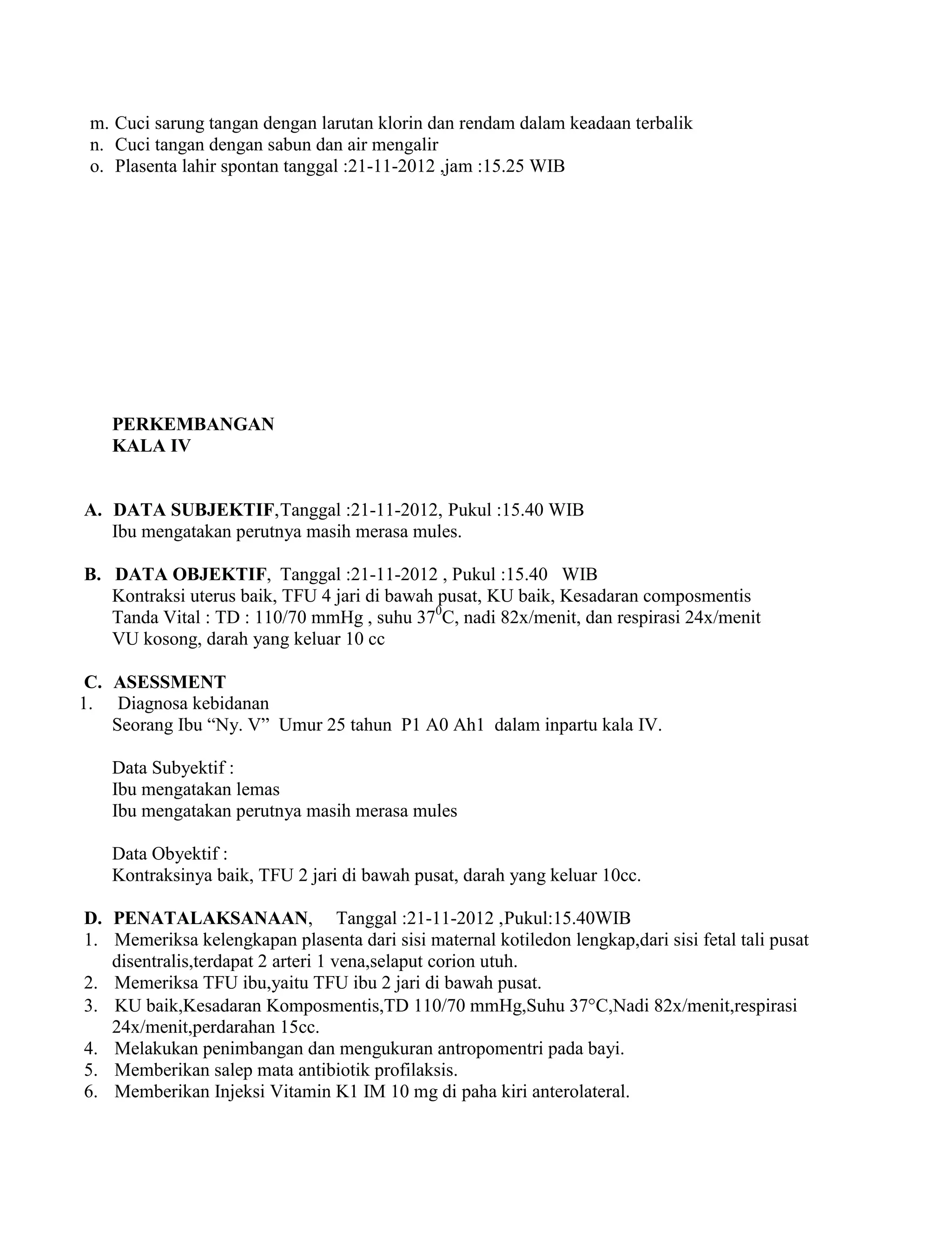 Contoh askeb bersalin normal | DOCX