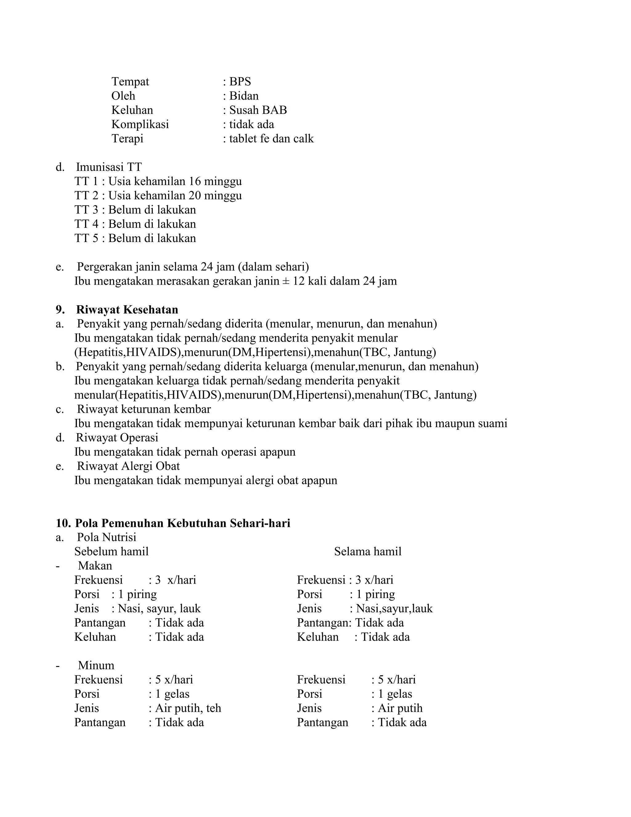 Contoh askeb bersalin normal | DOCX