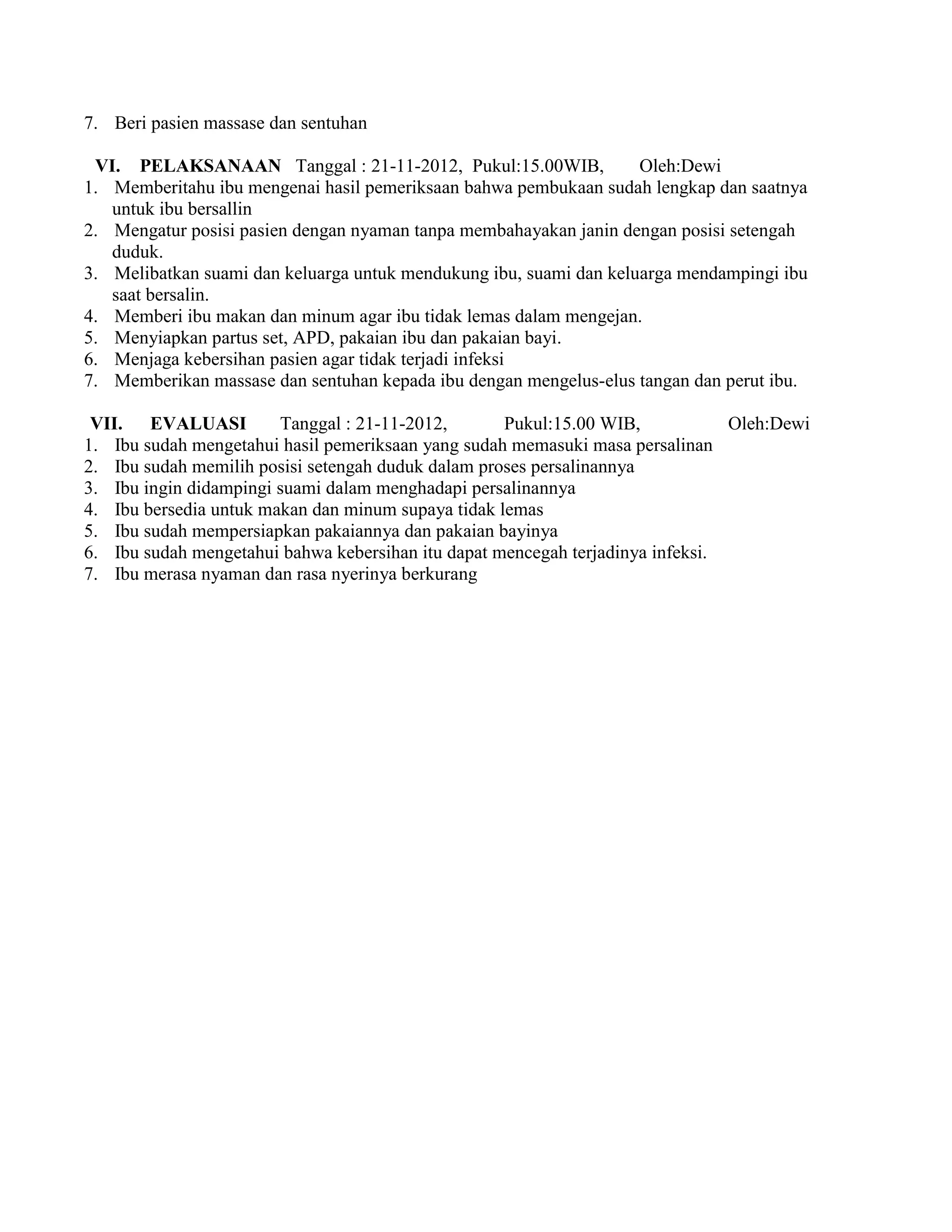 Contoh askeb bersalin normal | DOCX