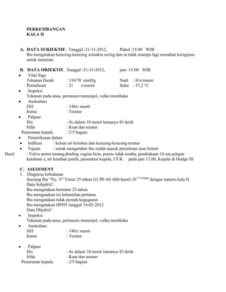 Contoh askeb bersalin normal | DOCX
