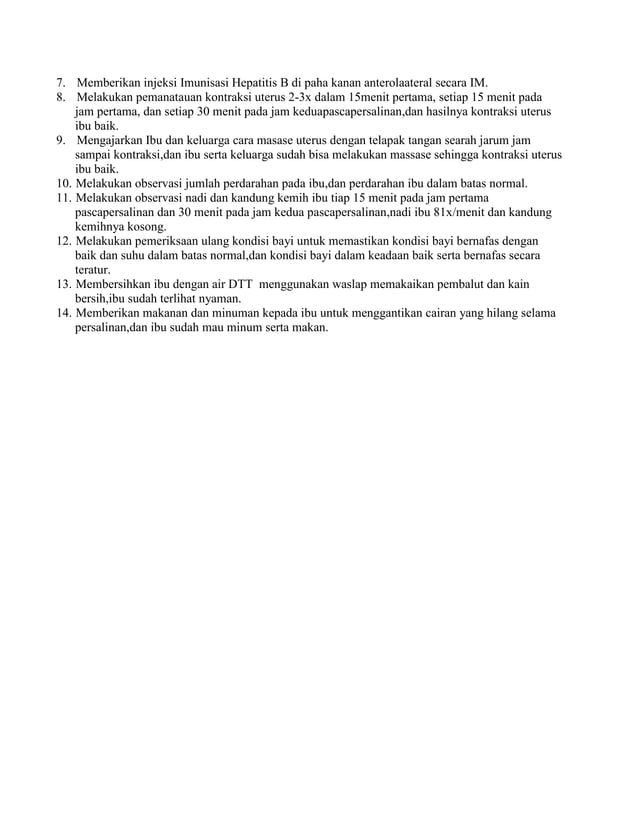 Contoh askeb bersalin normal | DOCX