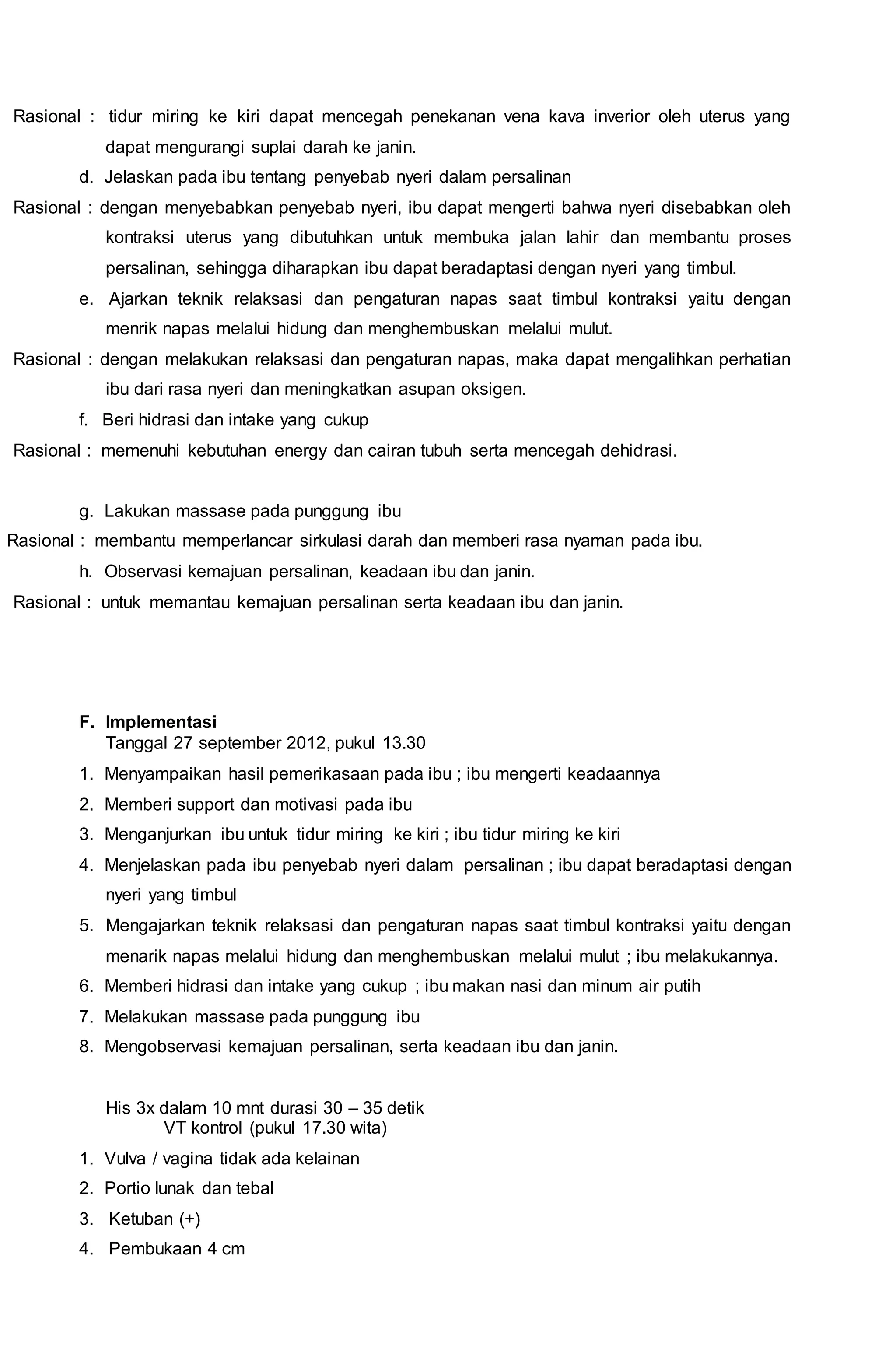 Contoh askeb persalinan normal | DOCX