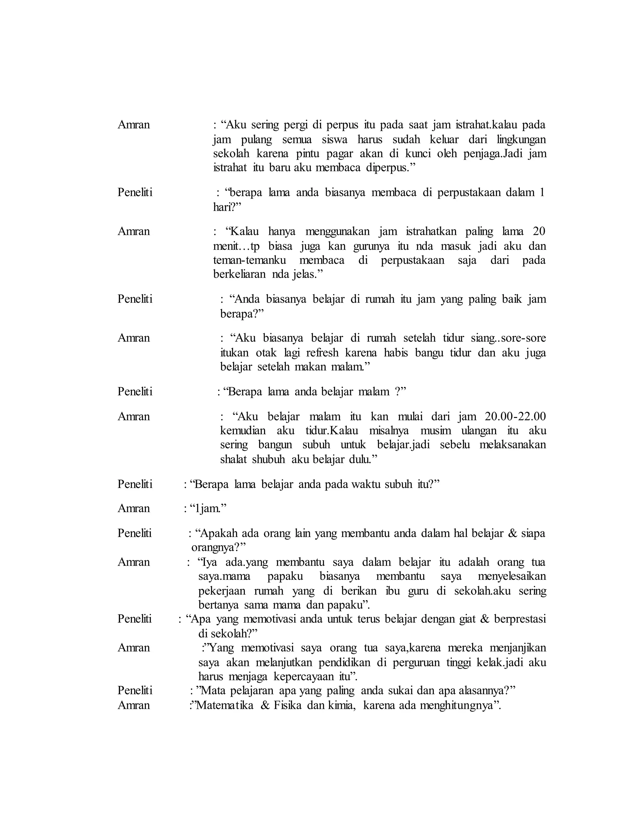 Contoh bab iv dan lampiran | PDF