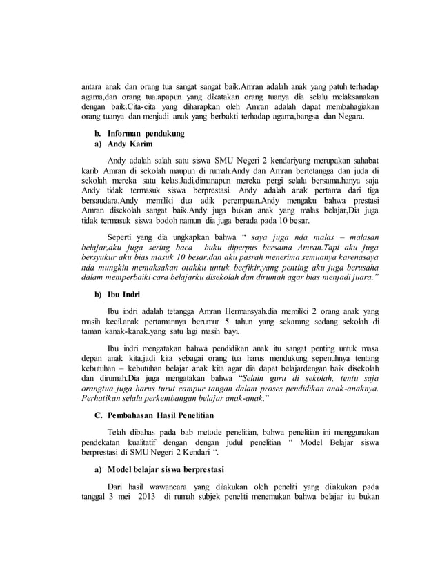 Contoh bab iv dan lampiran | PDF