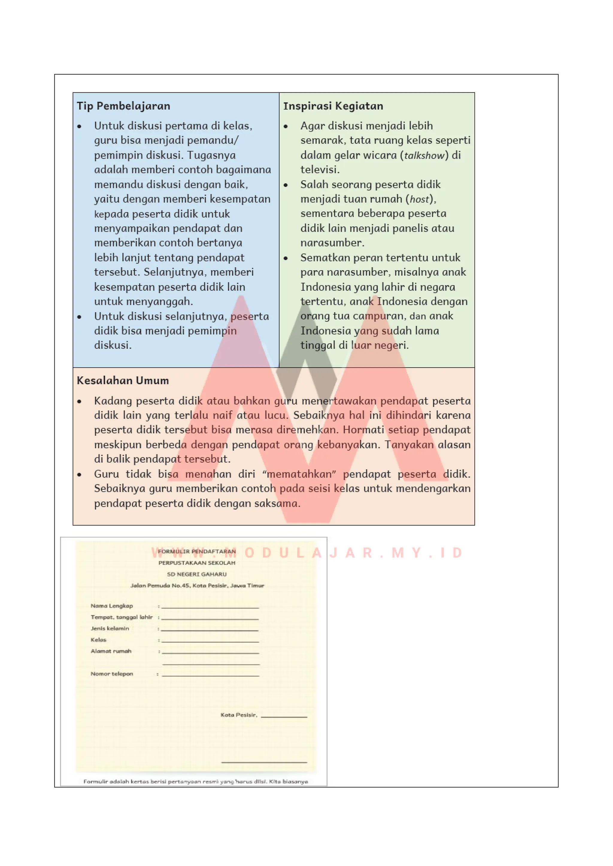 Modul Ajar B Indonesia Kelas 6 Kurikulum Merdeka | PDF