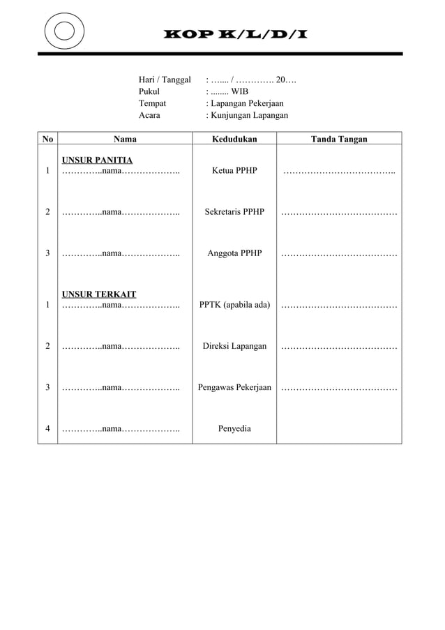 Contoh berita acara pho proses ba pemeriksaan pek | DOC
