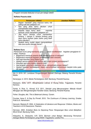 Modul Ajar B Indonesia Kelas 3 Kurikulum Merdeka | PDF