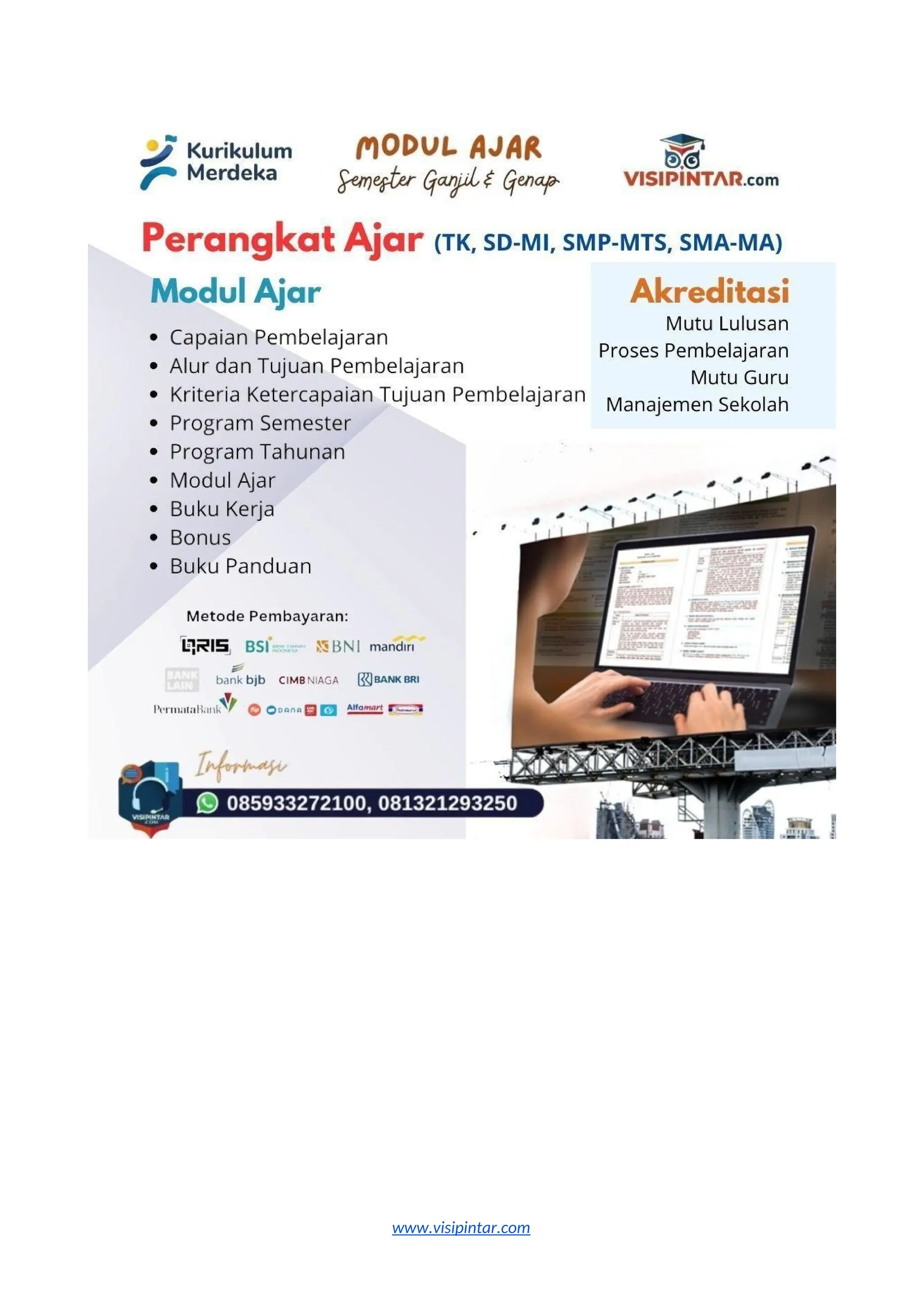 Modul Ajar Biologi SMA Kelas 11 Kurikulum Merdeka | DOCX