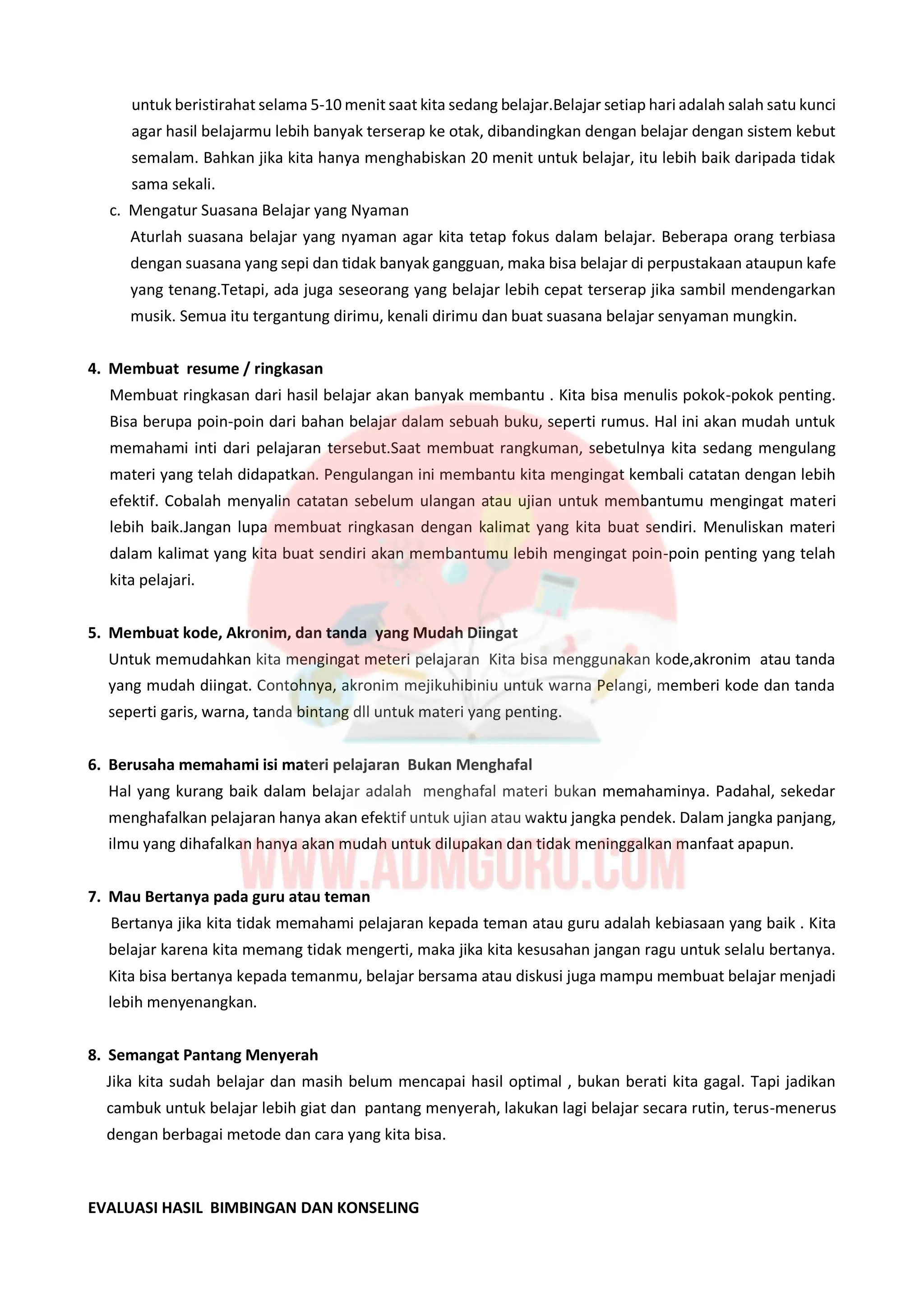 Modul Ajar BK Kelas 8 Kurikulum Merdeka | PDF