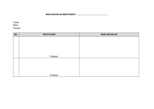 CONTOH BORANG MAKLUM BALAS MESYUARAT.docx