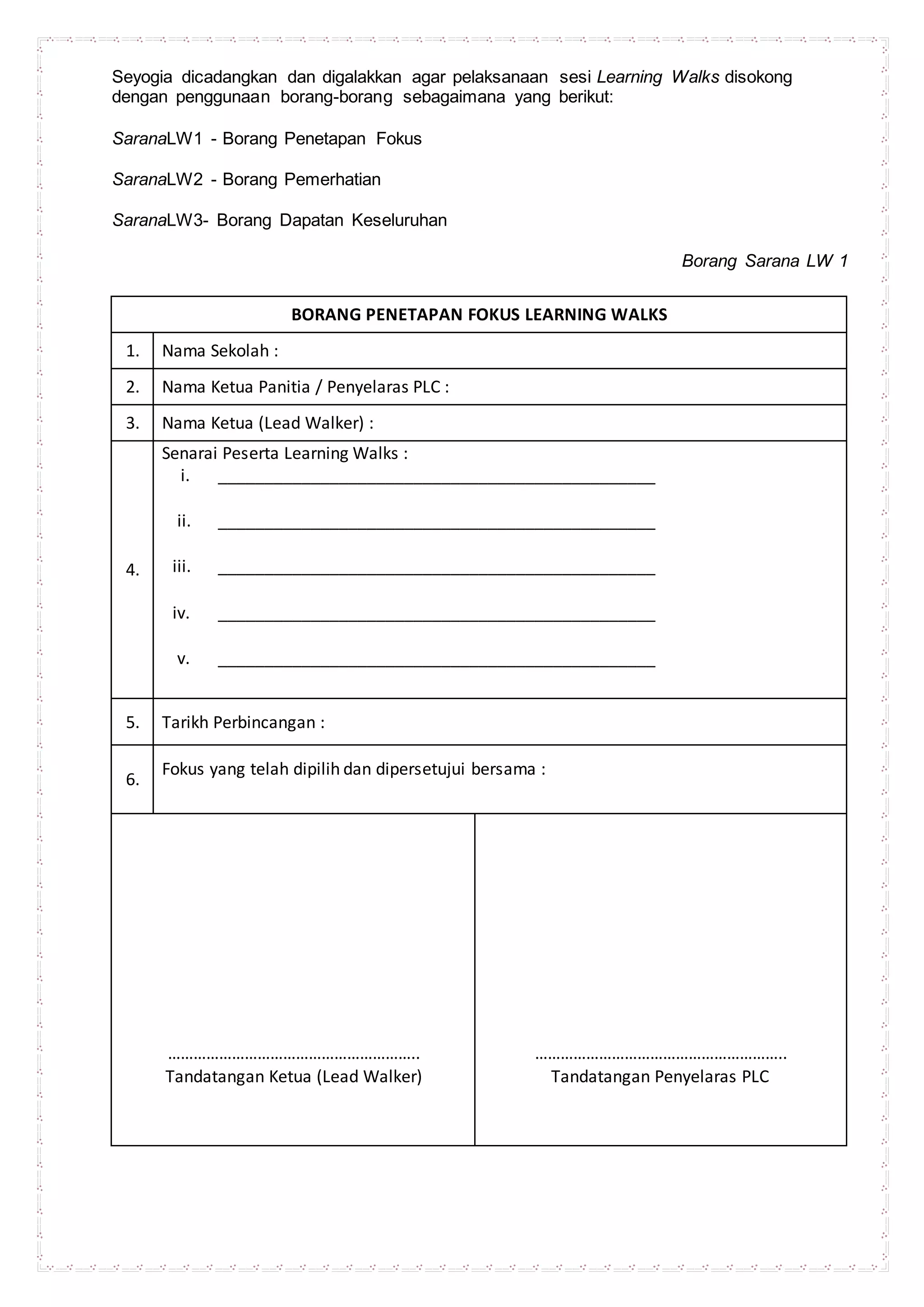 Contoh borang plc | DOCX