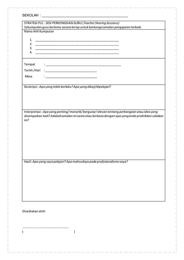 Contoh borang plc | DOCX