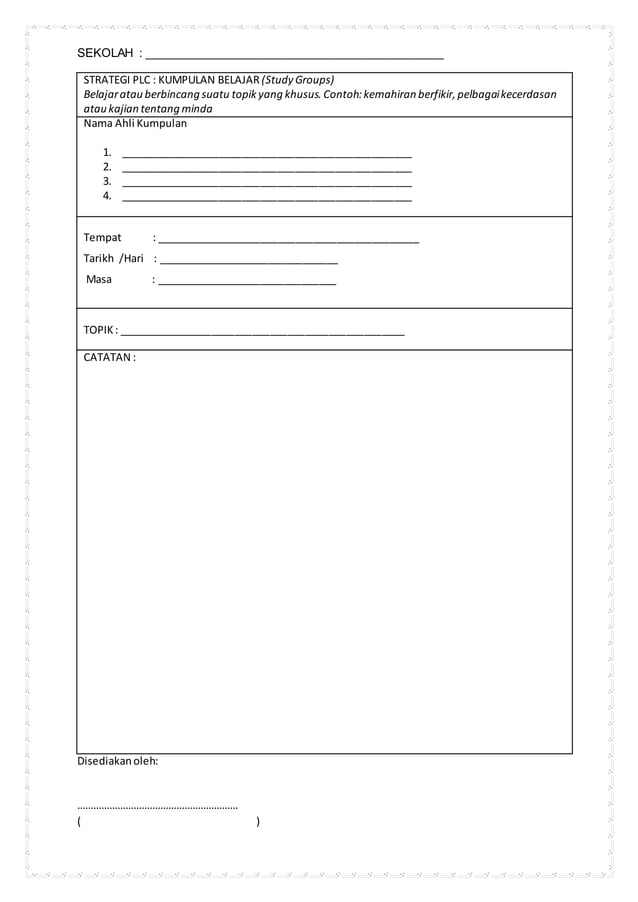 Contoh borang plc | DOCX