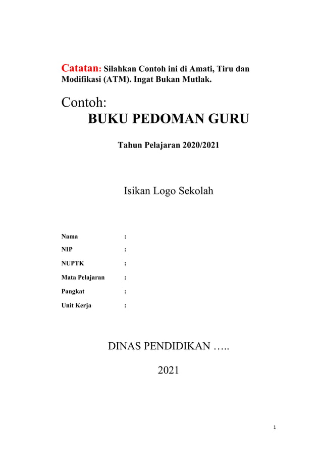 CONTOH BUKU PEDOMAN GURU 2021.doc