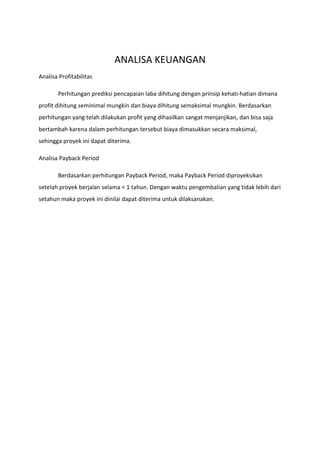 Contoh bussines plan | DOCX