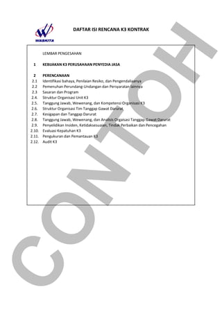 Contoh construction safety plan | PDF