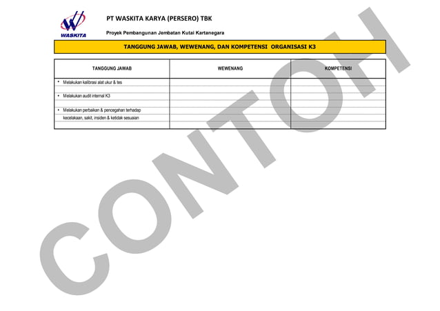 Contoh construction safety plan | PDF