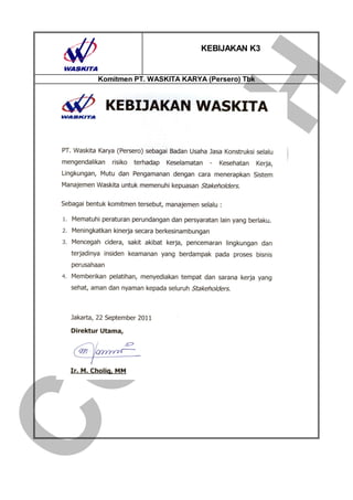 Contoh construction safety plan | PDF