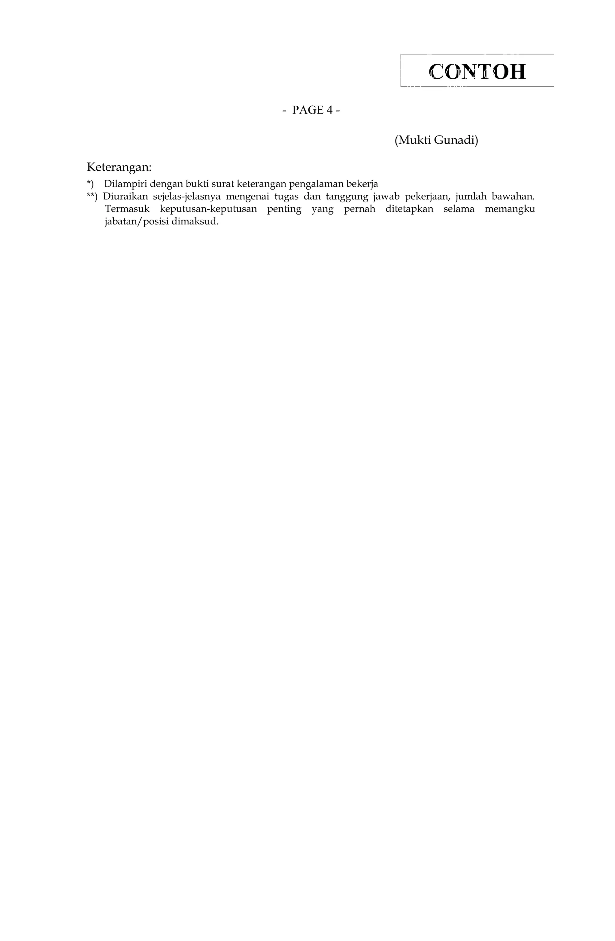 Contoh cv fit n proper test multifinance | DOCX