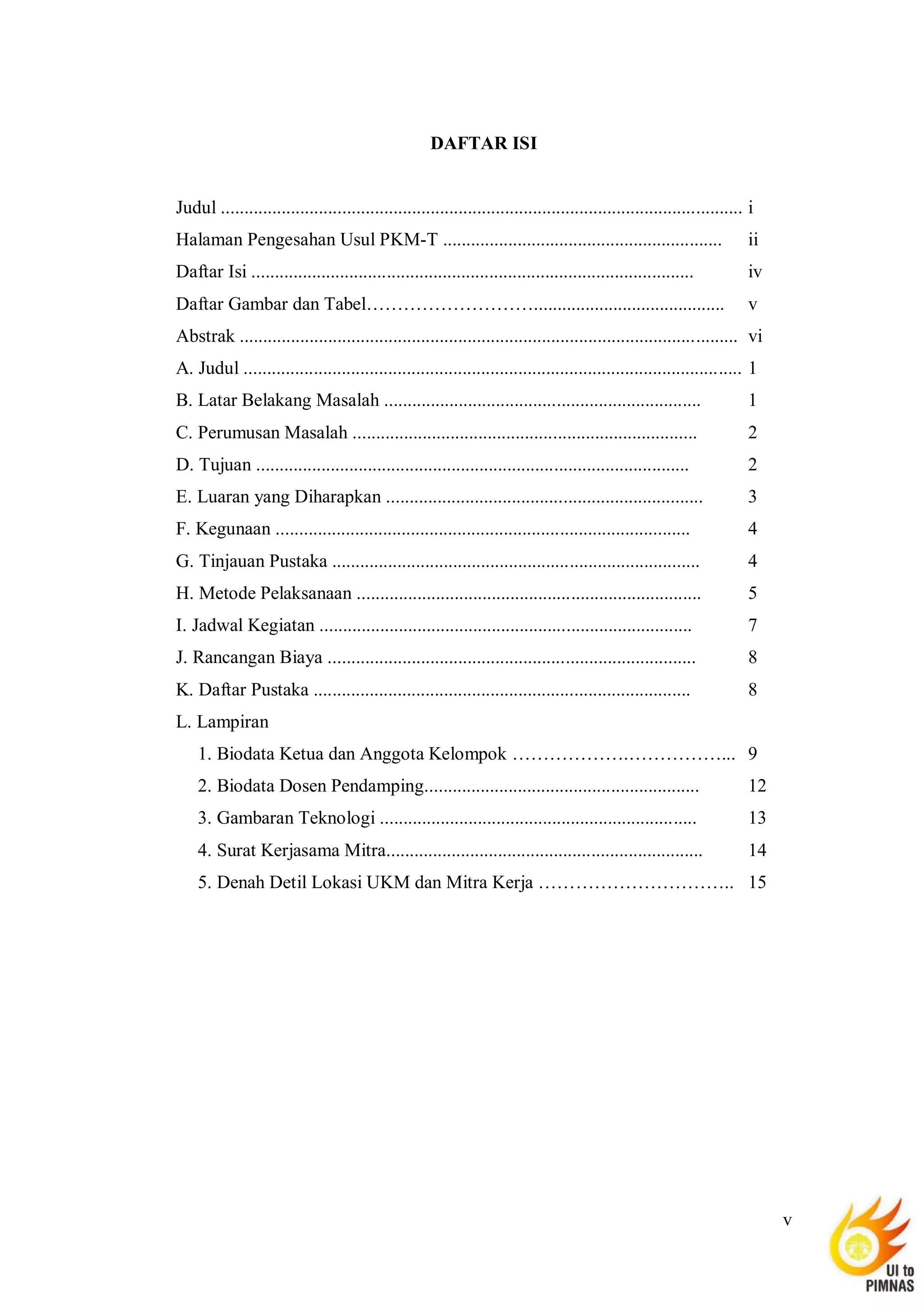 Contoh dan penjelasan pkm teknologi | PDF