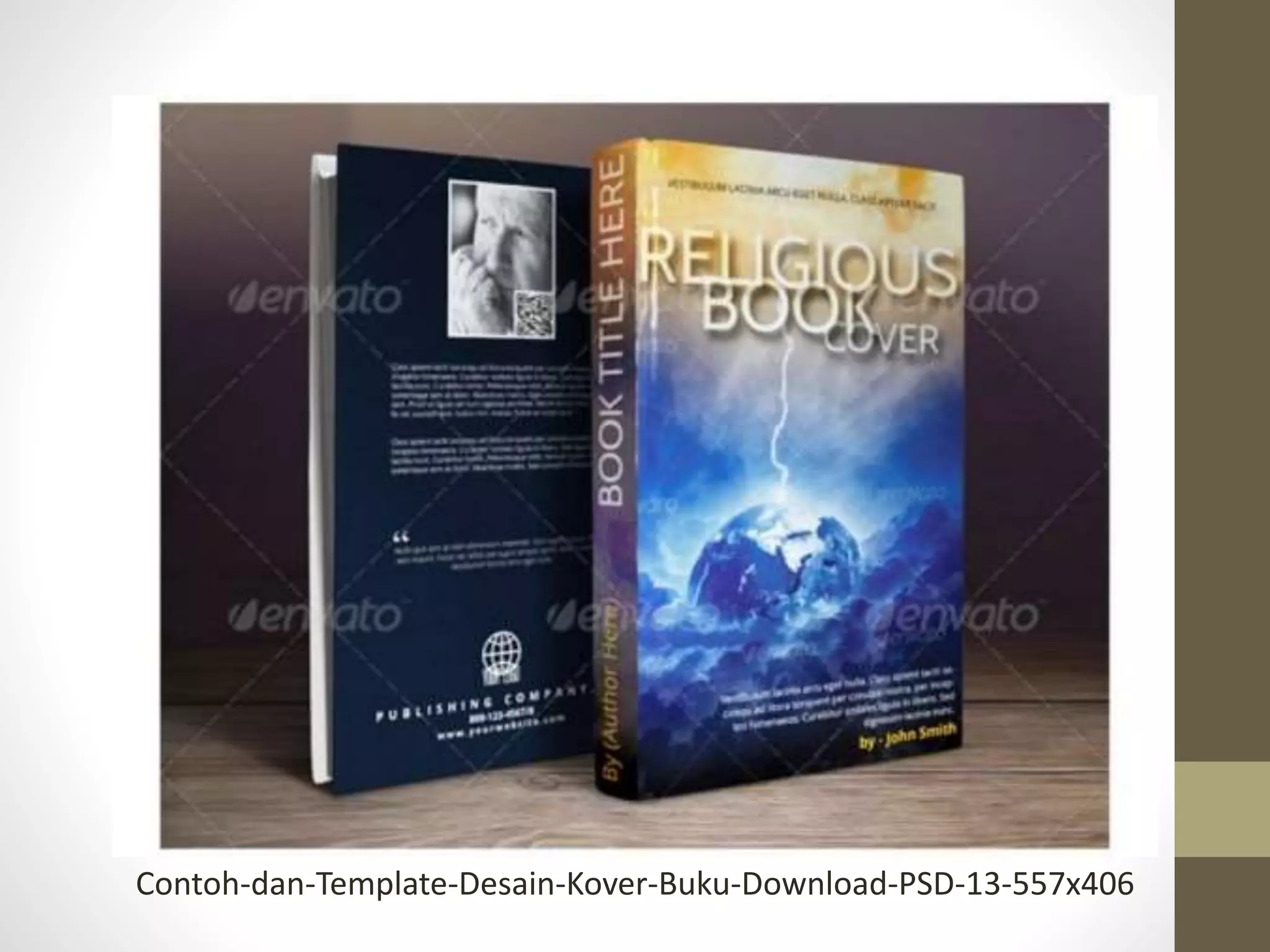 Contoh dan template desain kover buku download psd | PPT