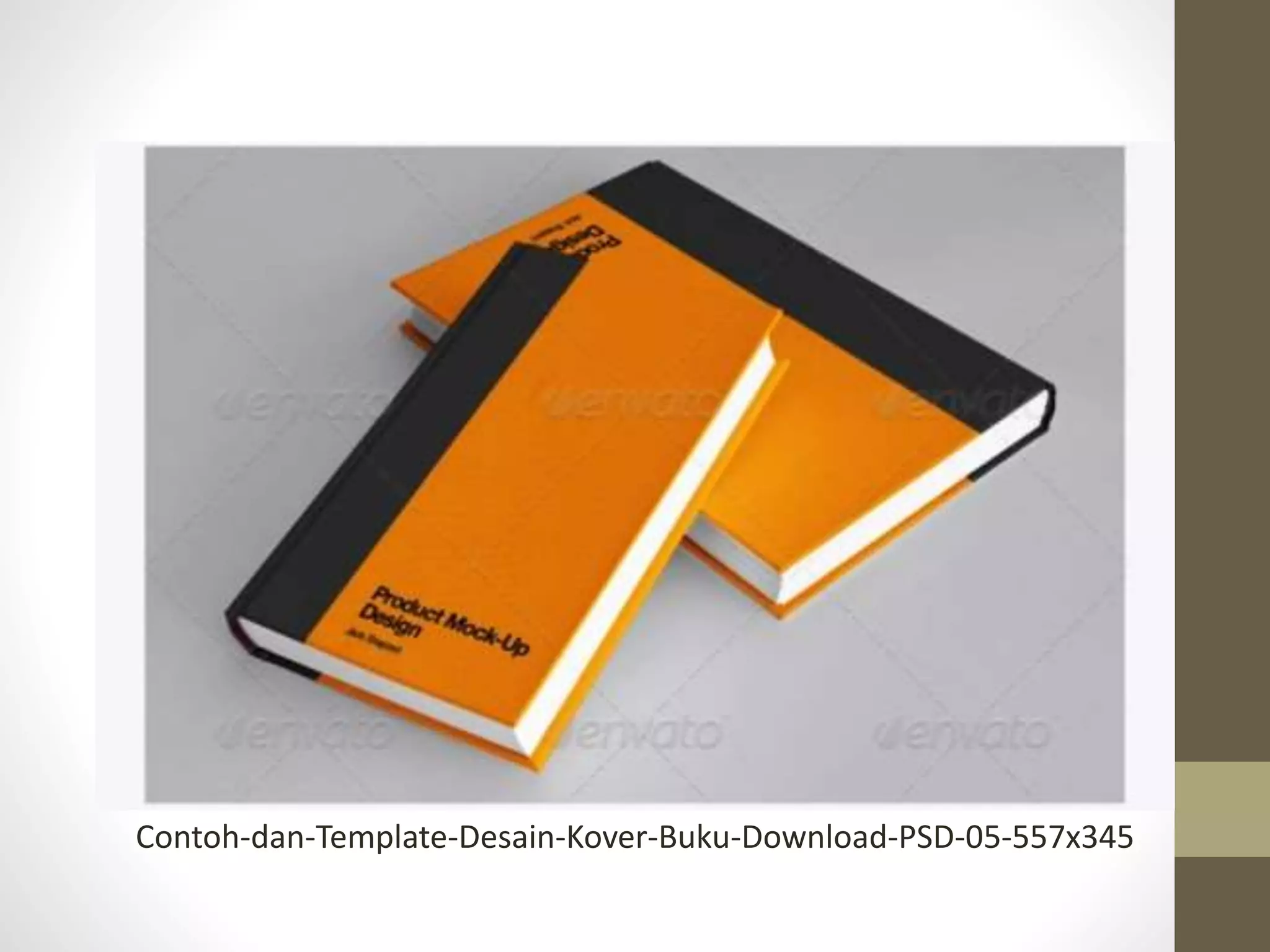Contoh dan template desain kover buku download psd | PPT