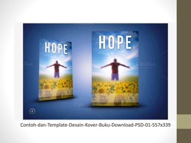 Contoh dan template desain kover buku download psd | PPT