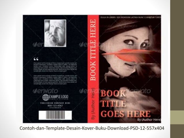 Contoh dan template desain kover buku download psd | PPT