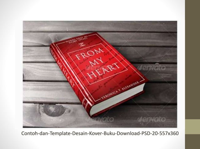 Contoh dan template desain kover buku download psd | PPT