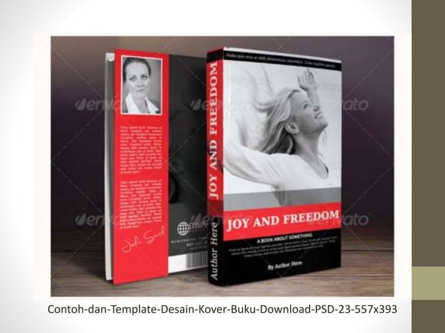 Contoh dan template desain kover buku download psd | PPT