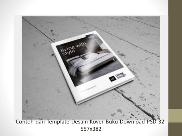 Contoh dan template desain kover buku download psd | PPT