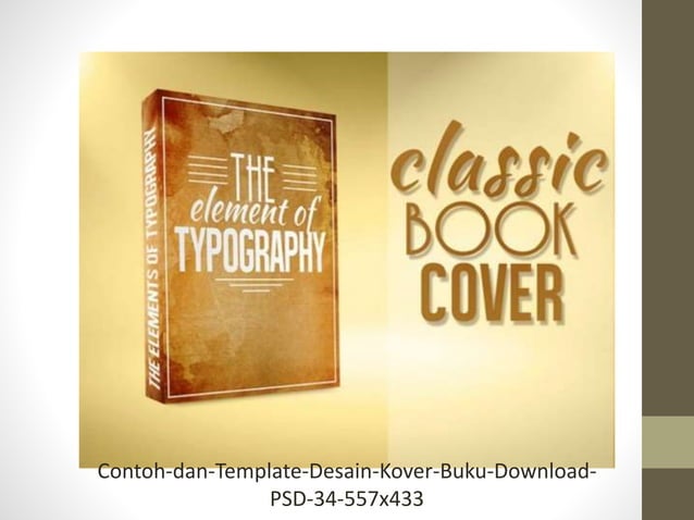 Contoh dan template desain kover buku download psd | PPT