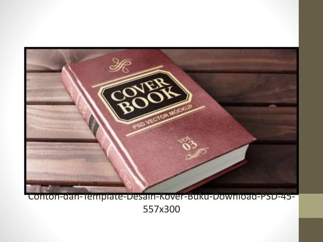 Contoh dan template desain kover buku download psd | PPT