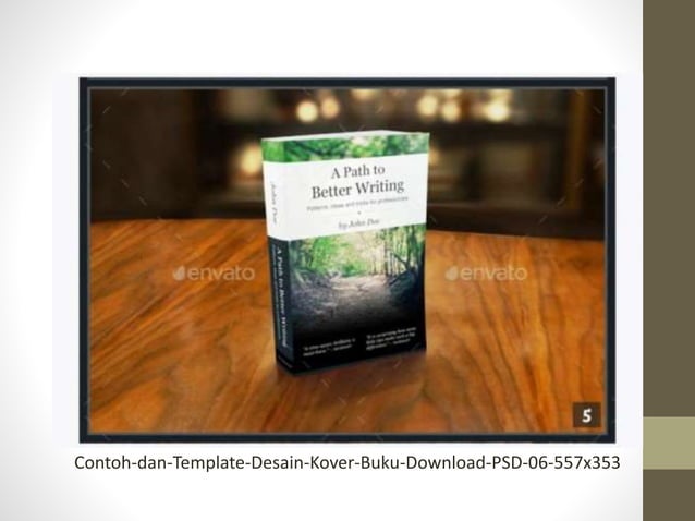 Contoh dan template desain kover buku download psd | PPT