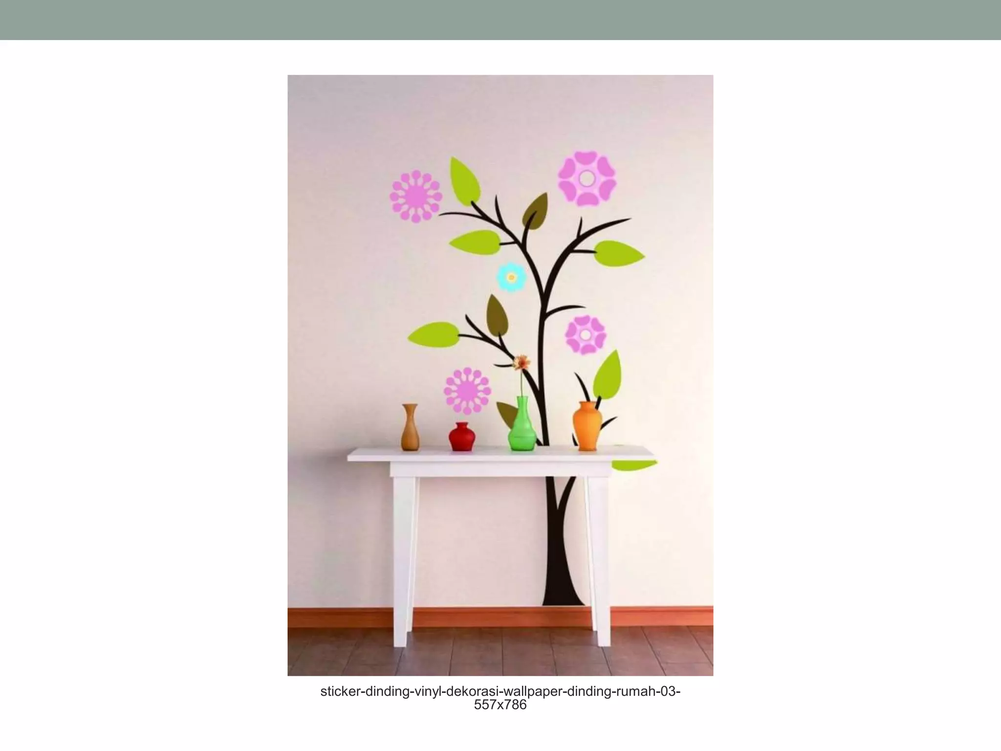 Contoh desain 63 sticker dinding vinyl wall stickers interior wall ...