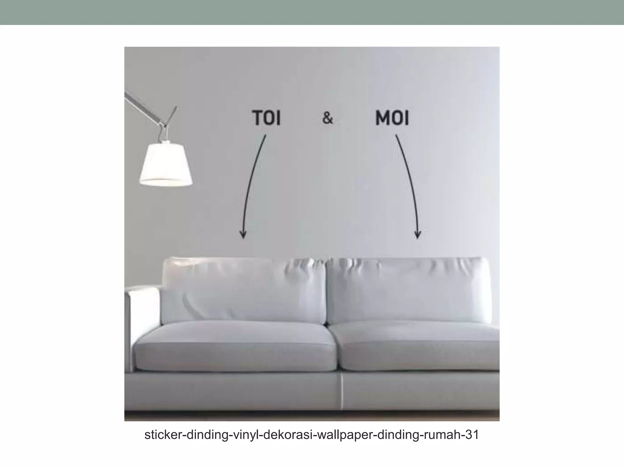 Contoh desain 63 sticker dinding vinyl wall stickers interior wall ...