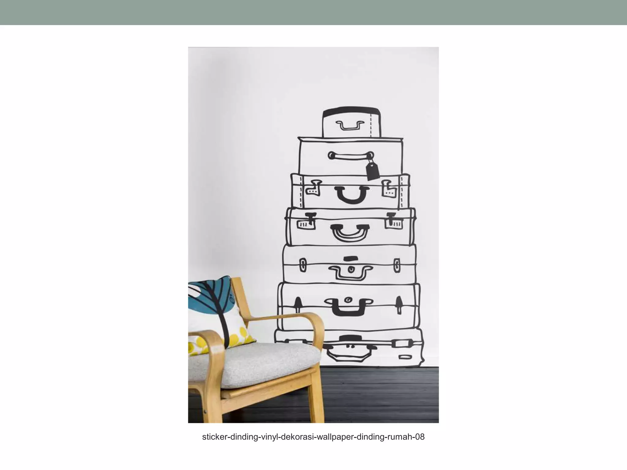 Contoh desain 63 sticker dinding vinyl wall stickers interior wall ...