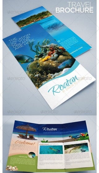 Contoh desain brosur tour dan travel terbaik | PDF