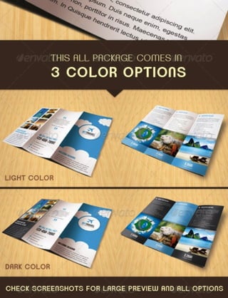 Contoh desain brosur tour dan travel terbaik | PDF