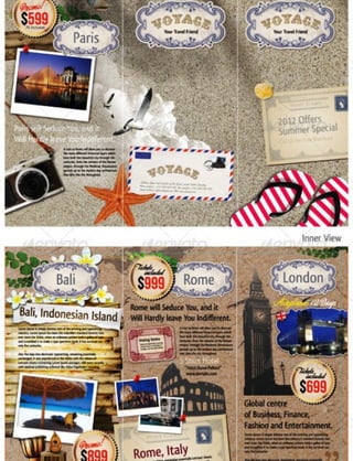 Contoh desain brosur tour dan travel terbaik | PDF