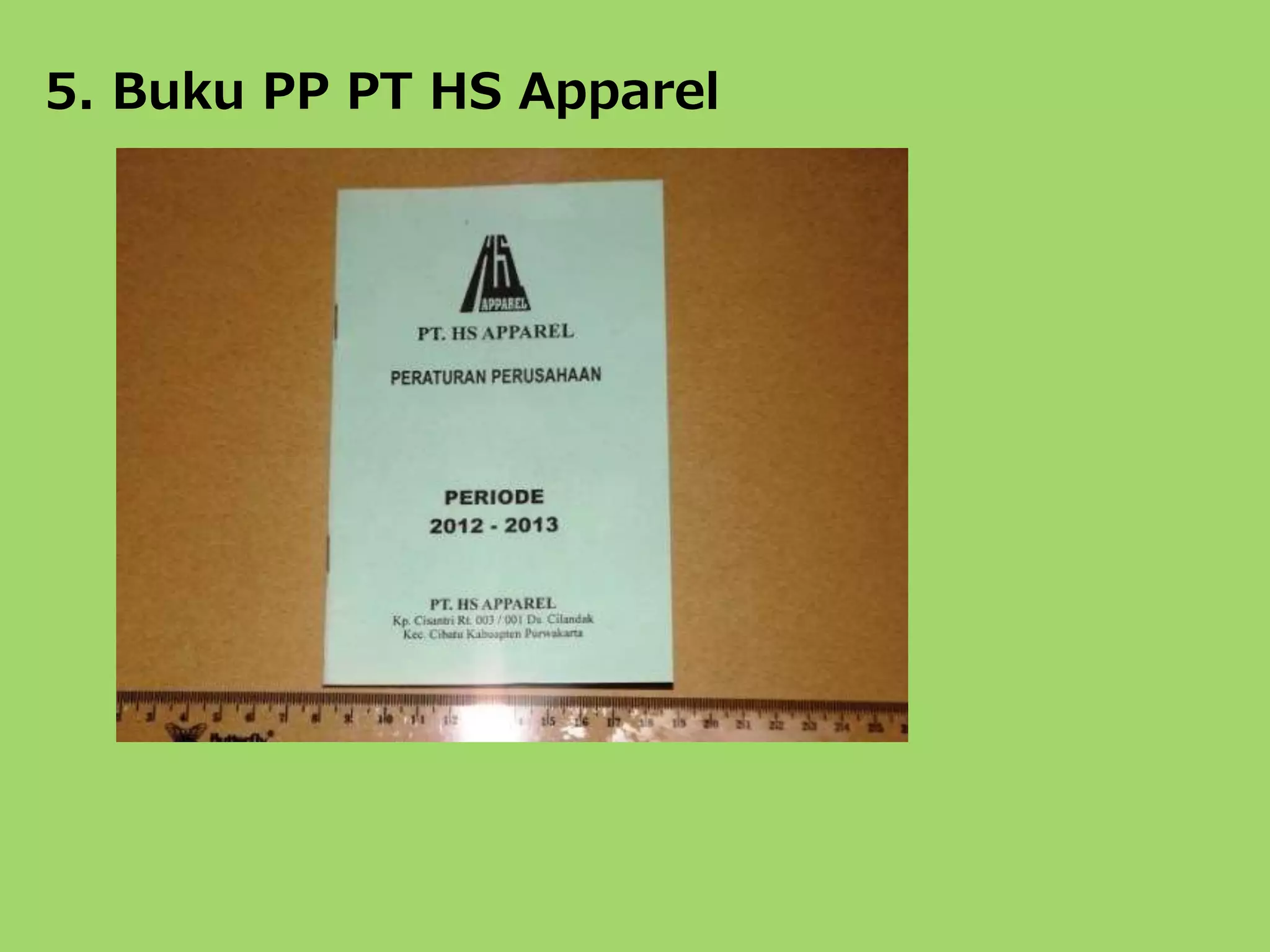 Contoh desain dan cetak buku pp peraturan perusahaan industri | PPTX
