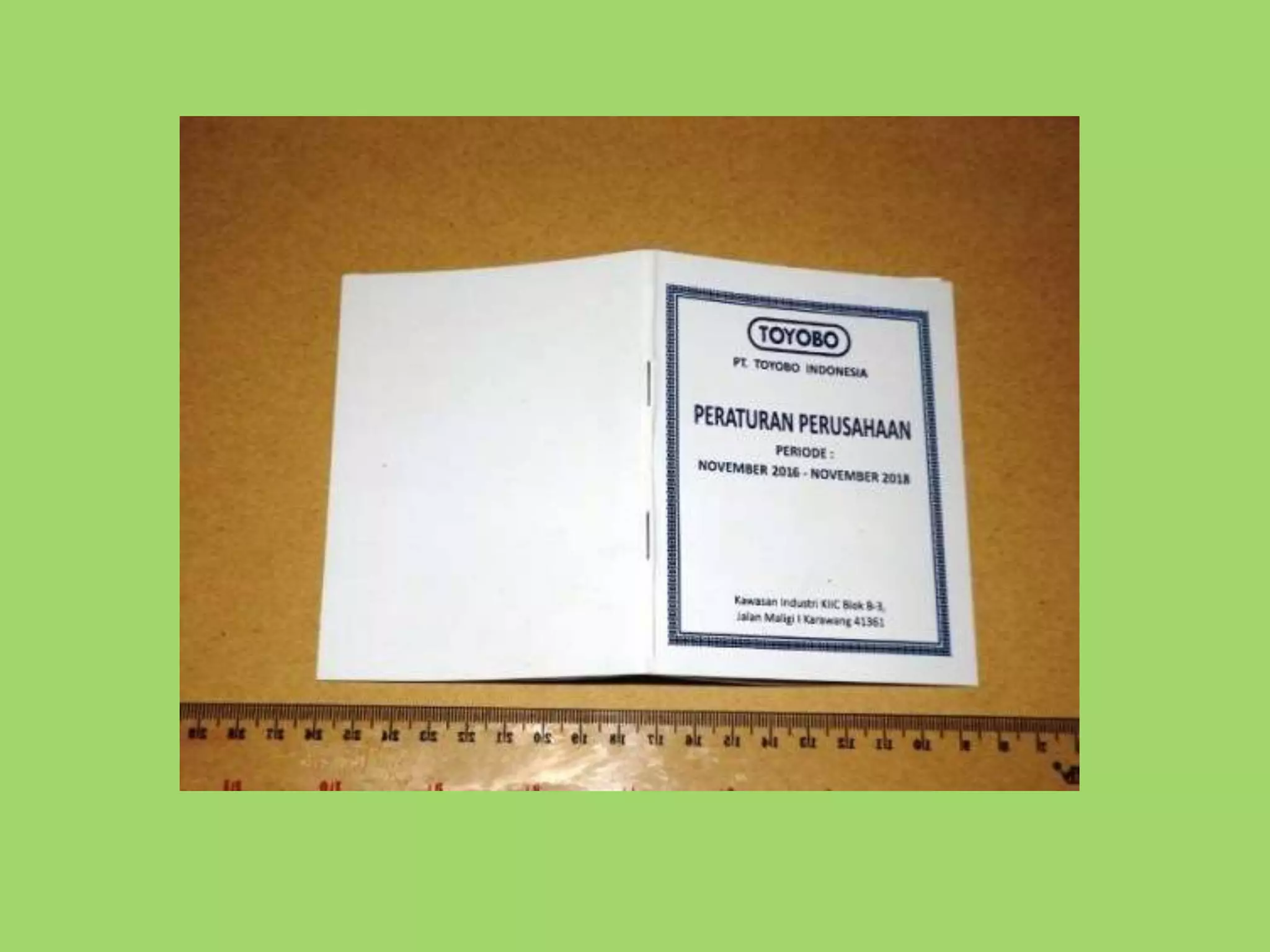 Contoh desain dan cetak buku pp peraturan perusahaan industri | PPTX