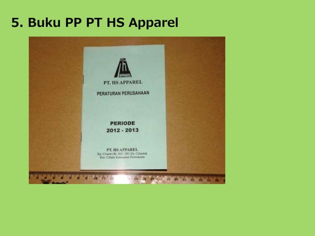 Contoh desain dan cetak buku pp peraturan perusahaan industri | PPTX