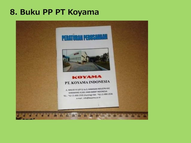 Contoh desain dan cetak buku pp peraturan perusahaan industri | PPTX