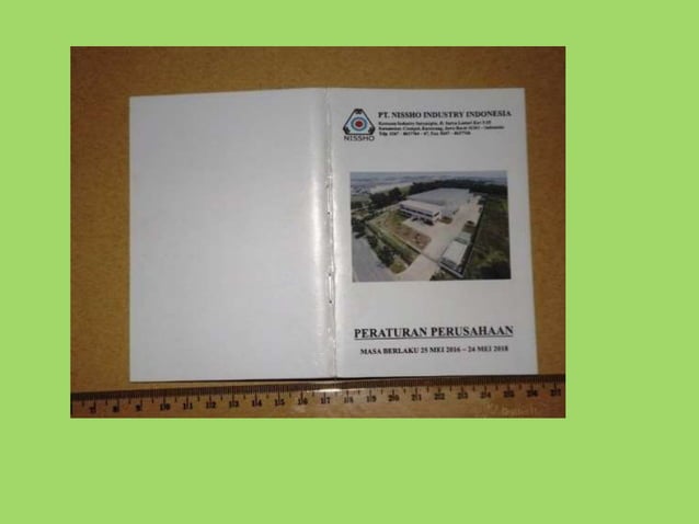 Contoh desain dan cetak buku pp peraturan perusahaan industri | PPTX