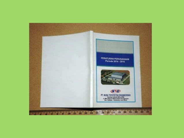 Contoh desain dan cetak buku pp peraturan perusahaan industri | PPTX